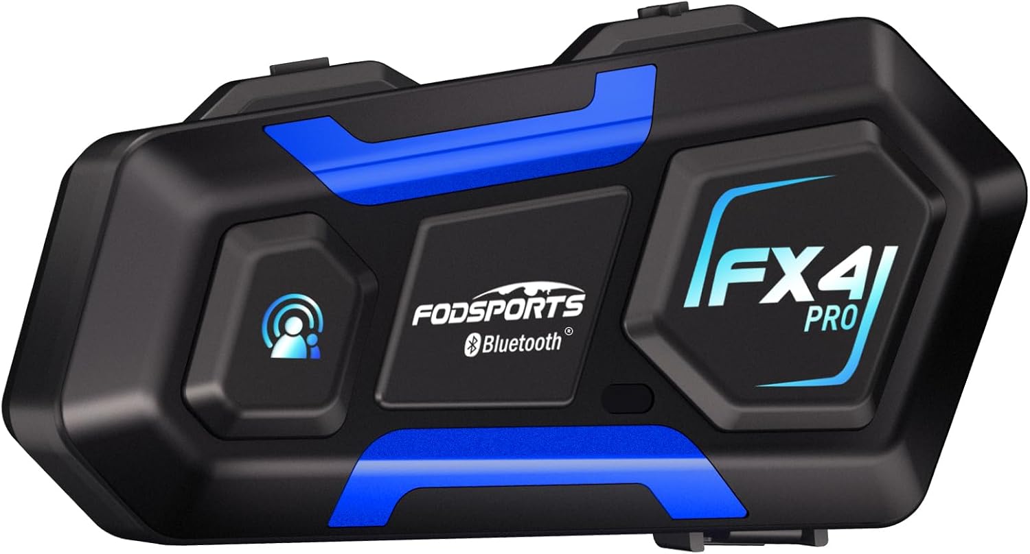 FX4 Pro Bluetooth Intercom - 4 Riders, 1200m Range – GearMustHave