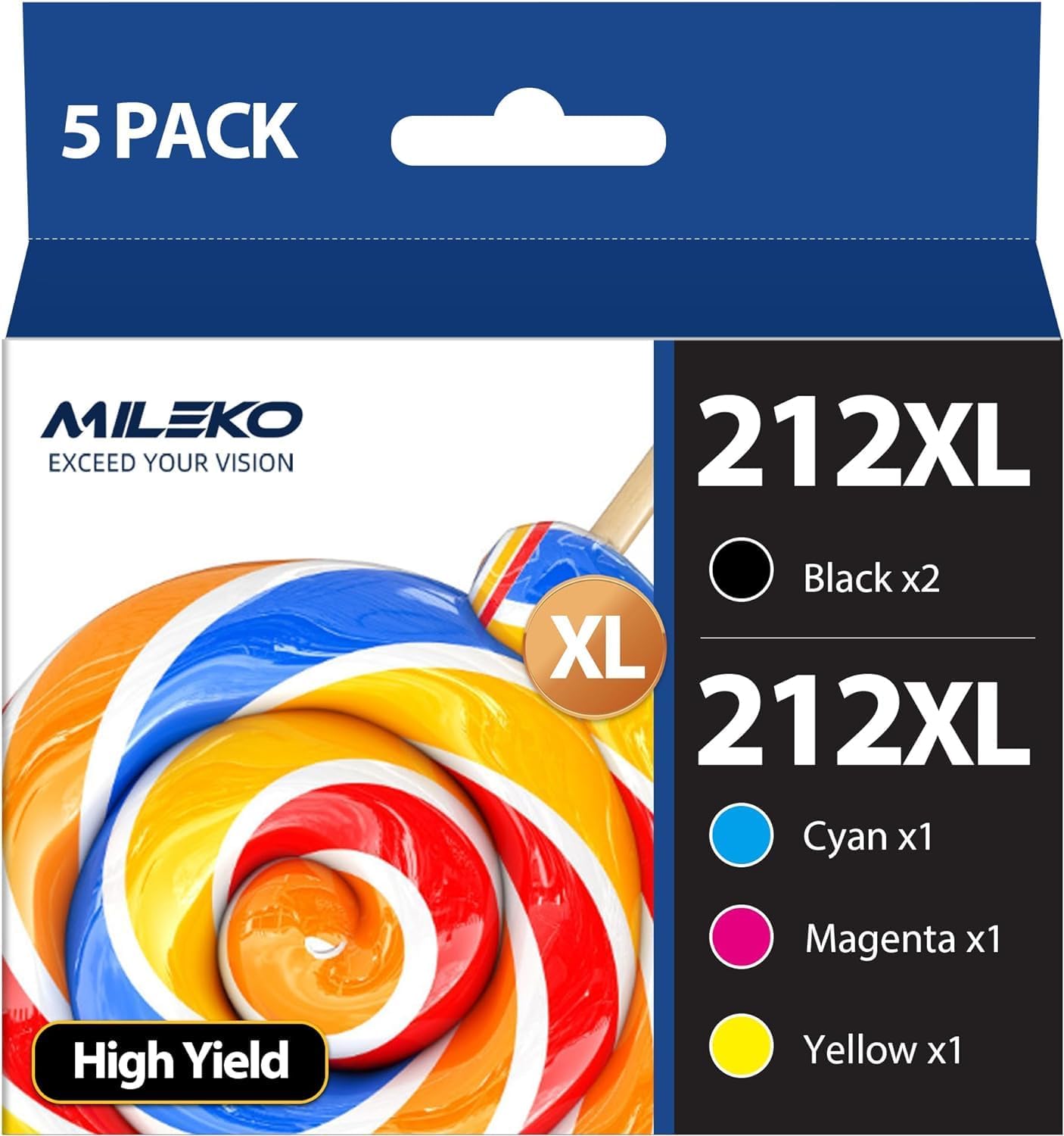 Vivid Prints with MILEKO 212XL Ink Set – GearMustHave