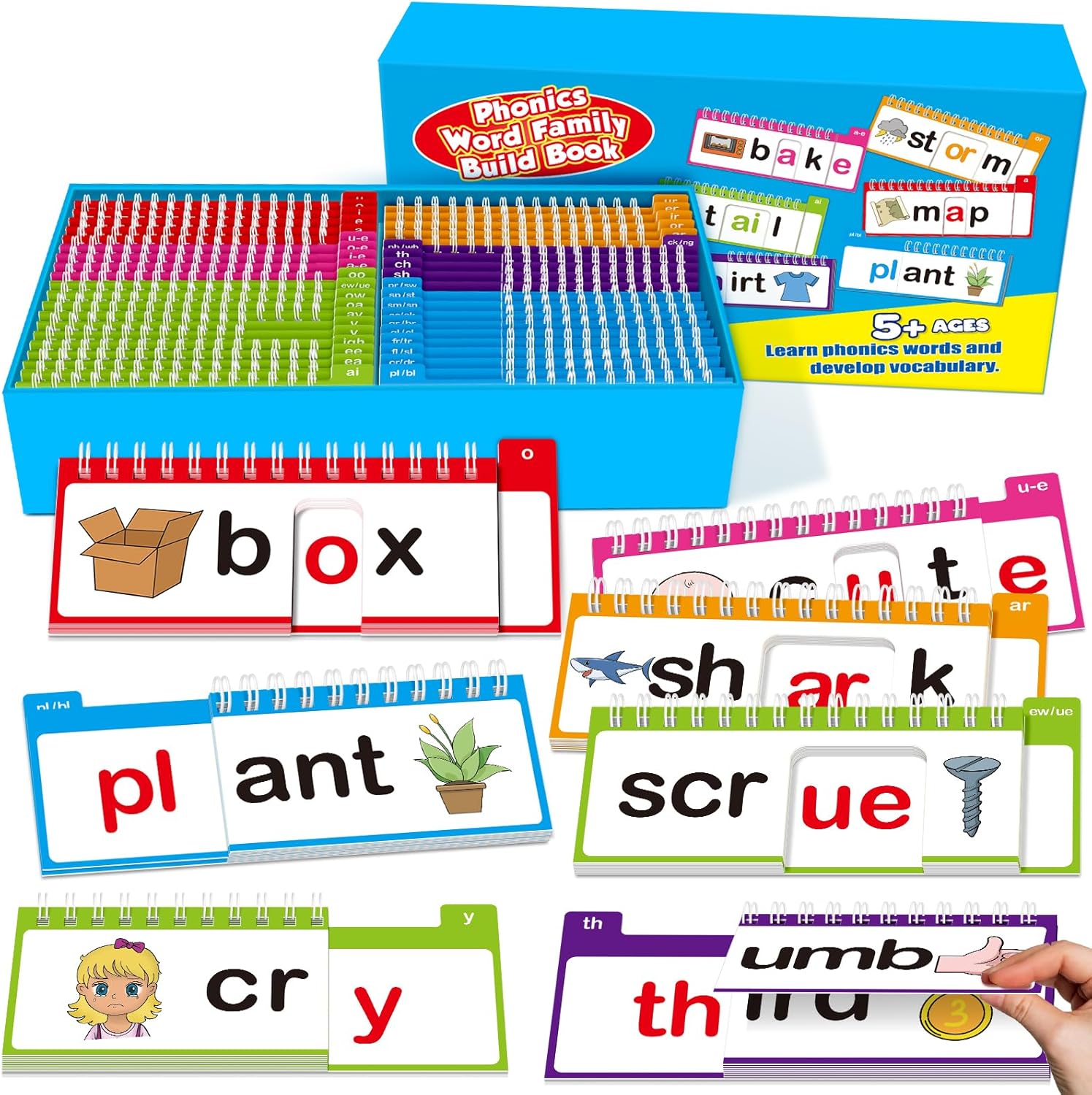 40 Read and Rhyme Flip Books for Fun Phonics Learning Games – GearMustHave