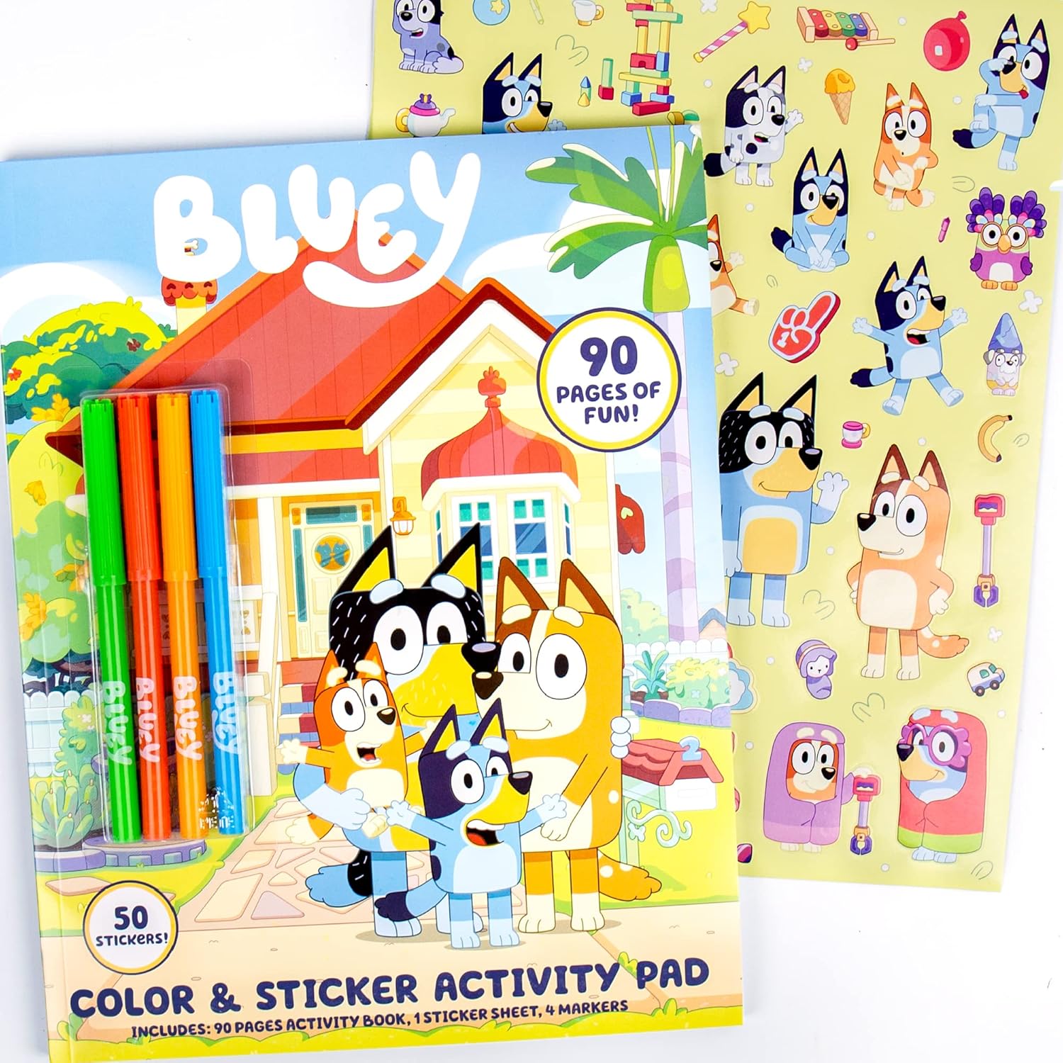 Bluey Coloring & Activity Book for Kids 3+ | Includes Stickers ...