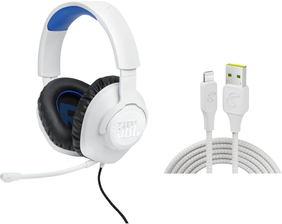 JBL Gaming Headset for PlayStation + Lightning Charging Cable Combo ...