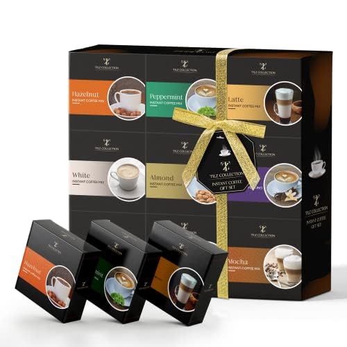 9 Flavored Instant Coffee Gift Set | Gourmet Sampler | TILZ COLLECTION ...