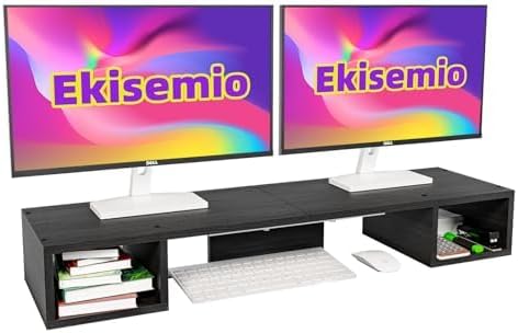 Ekisemio Dual Monitor Riser: Space-Saving Solution – GearMustHave