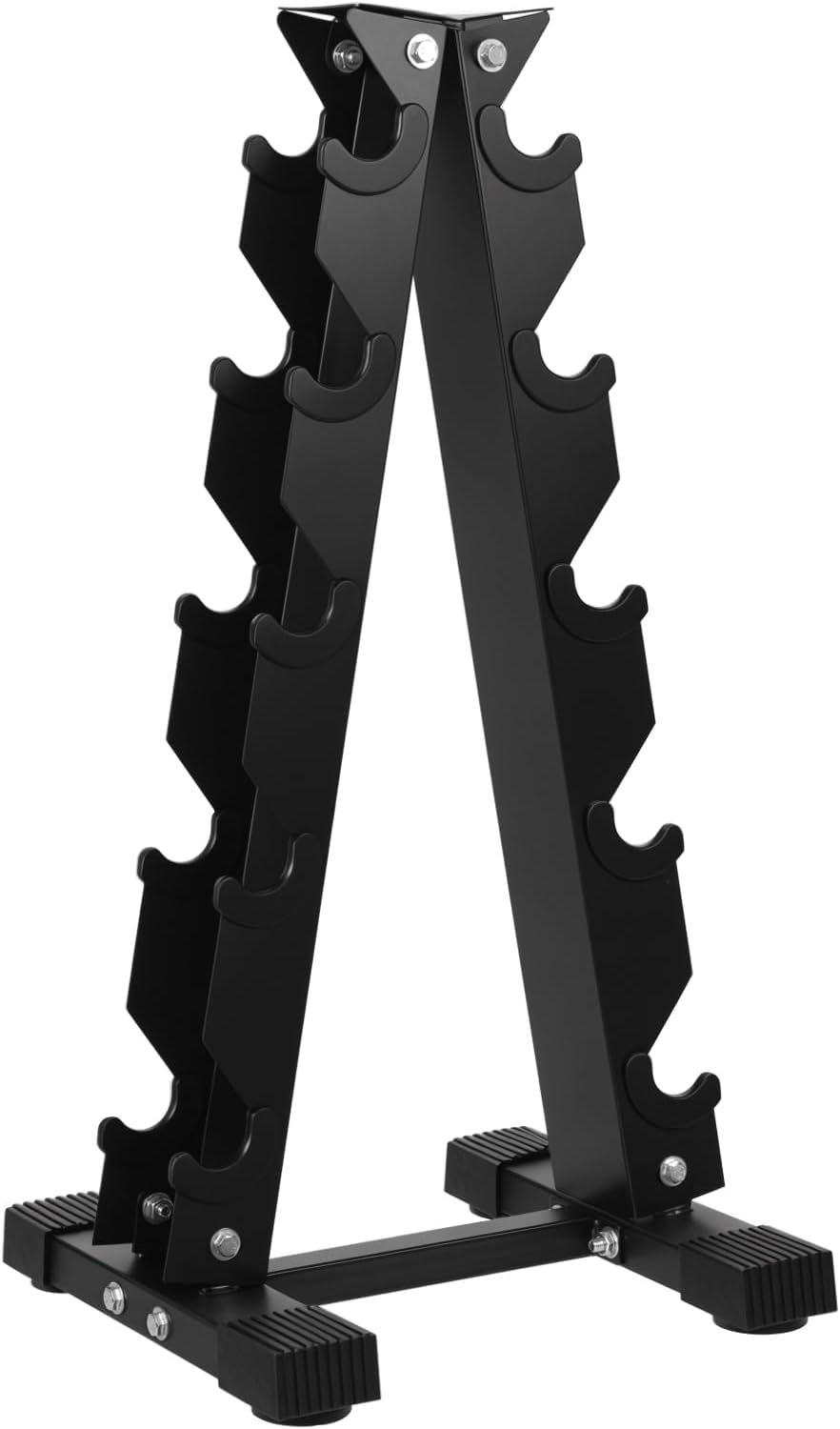 Heavy Duty 5-Tier Dumbbell Rack: Maximize Home Gym Storage! – GearMustHave