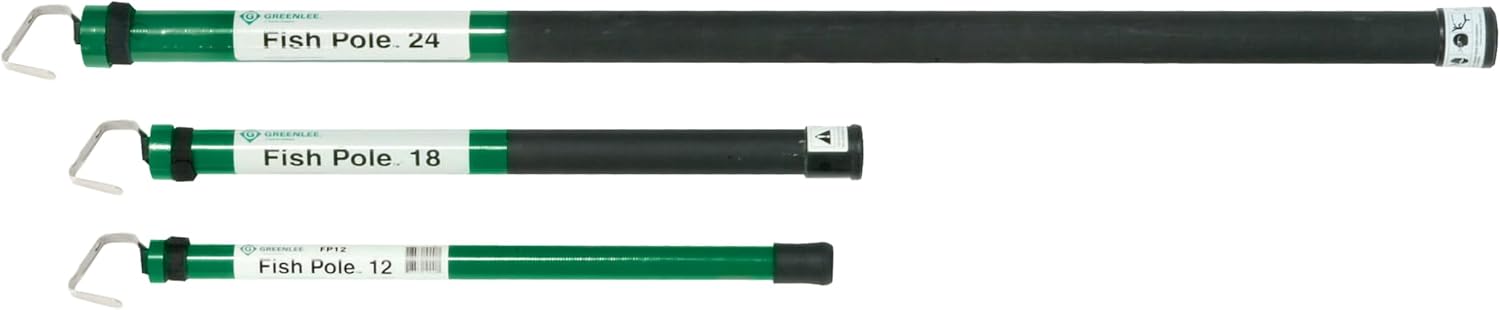 Greenlee Collapsible 24' Wire Fish Pole: Easy Push/Pull – GearMustHave