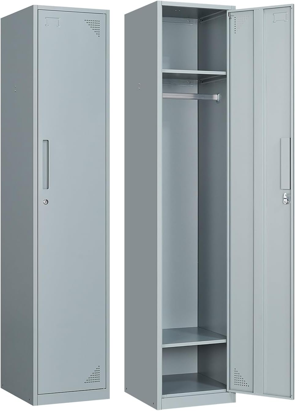 Metal Locker for Home and Dressing Room - 71in Steel Storage – GearMustHave