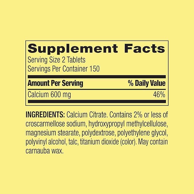 300 Count Calcium Citrate 600mg Tablets by Maker Explorador – GearMustHave