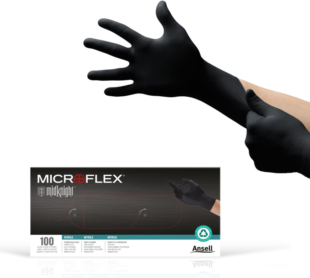 MICROFLEX MidKnight MK-296 Nitrile Gloves: Superior Grip – GearMustHave