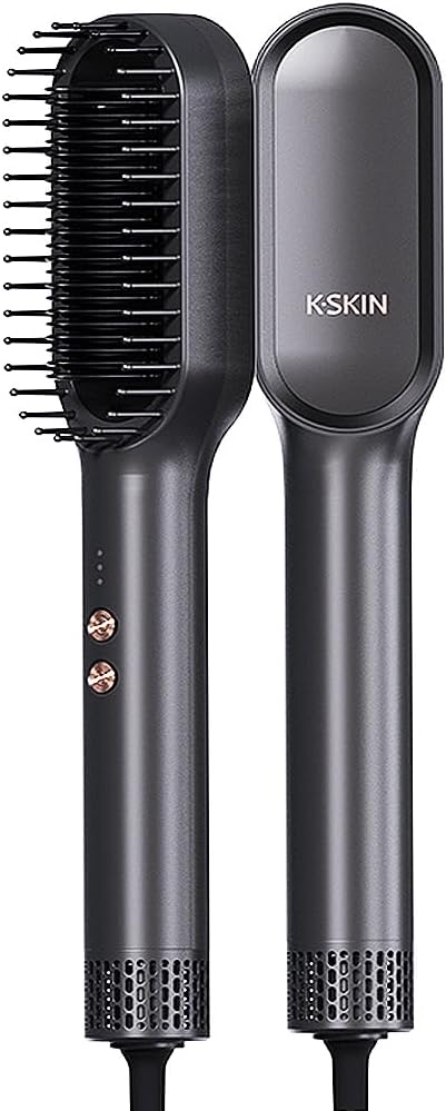2-in-1 Hair Straightener & Blow Dryer: Fast Heat, Constant Temp Contro ...