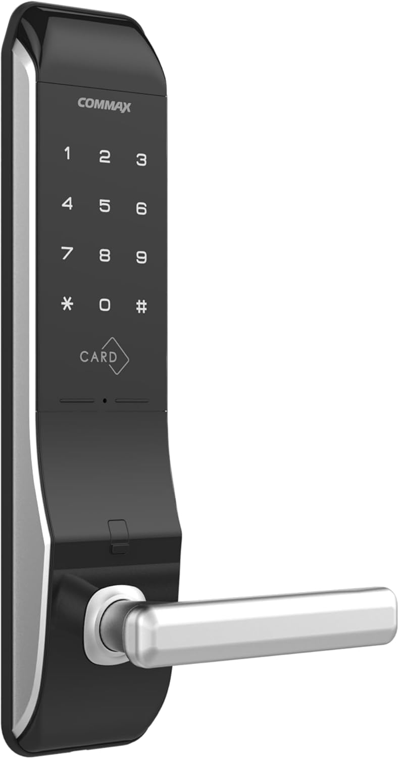 Commax Smart Door Lock with RF Key Tag & Keypad Entry – GearMustHave