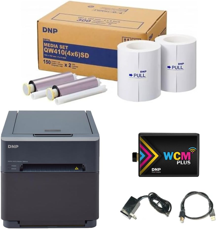 DNP QW410 4.5 Sublimation Printer with Wi-Fi - Print Anywhere ...