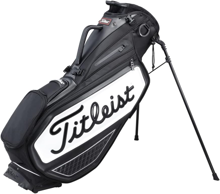 Ultimate Luxury: Titleist Premium Stand Bag in Black/White – GearMustHave