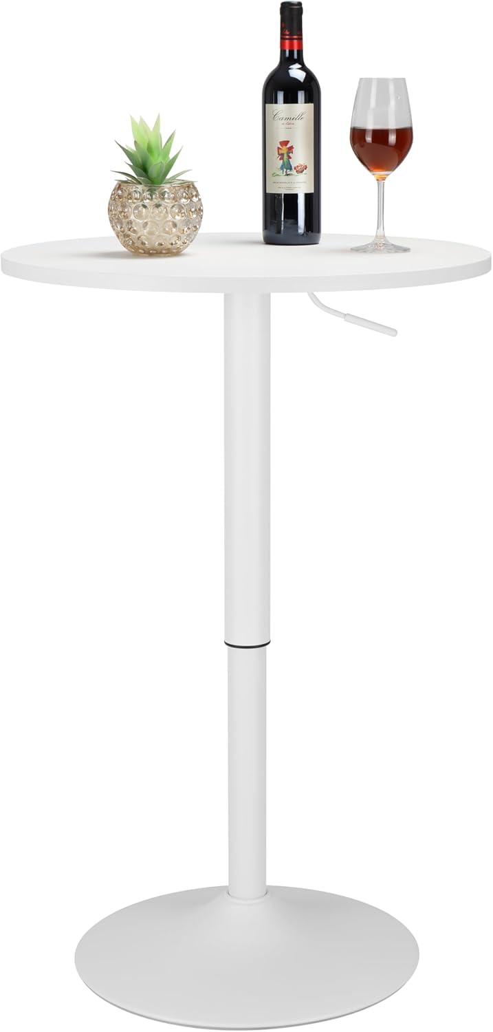 Adjustable Round Bar Table - Easy Assembly, Stylish & Versatile ...