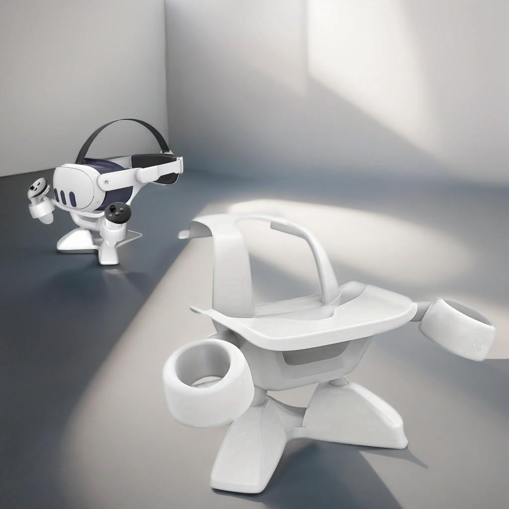 White VR Stand for Meta Quest 2/Oculus - Display & Storage – GearMustHave