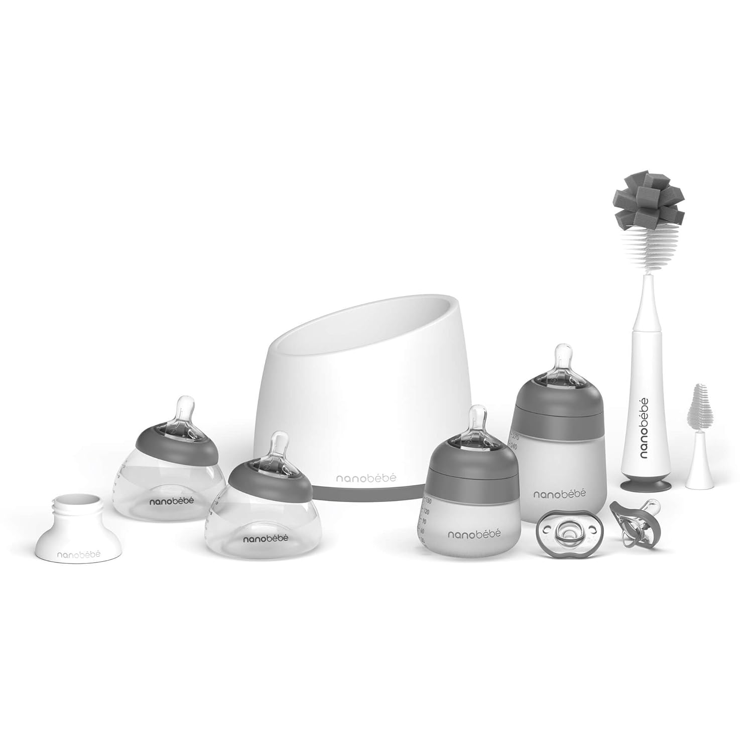 NanoBB Breastmilk Baby Bottle Set - Anti-Colic Nipples, Pacifiers, War ...