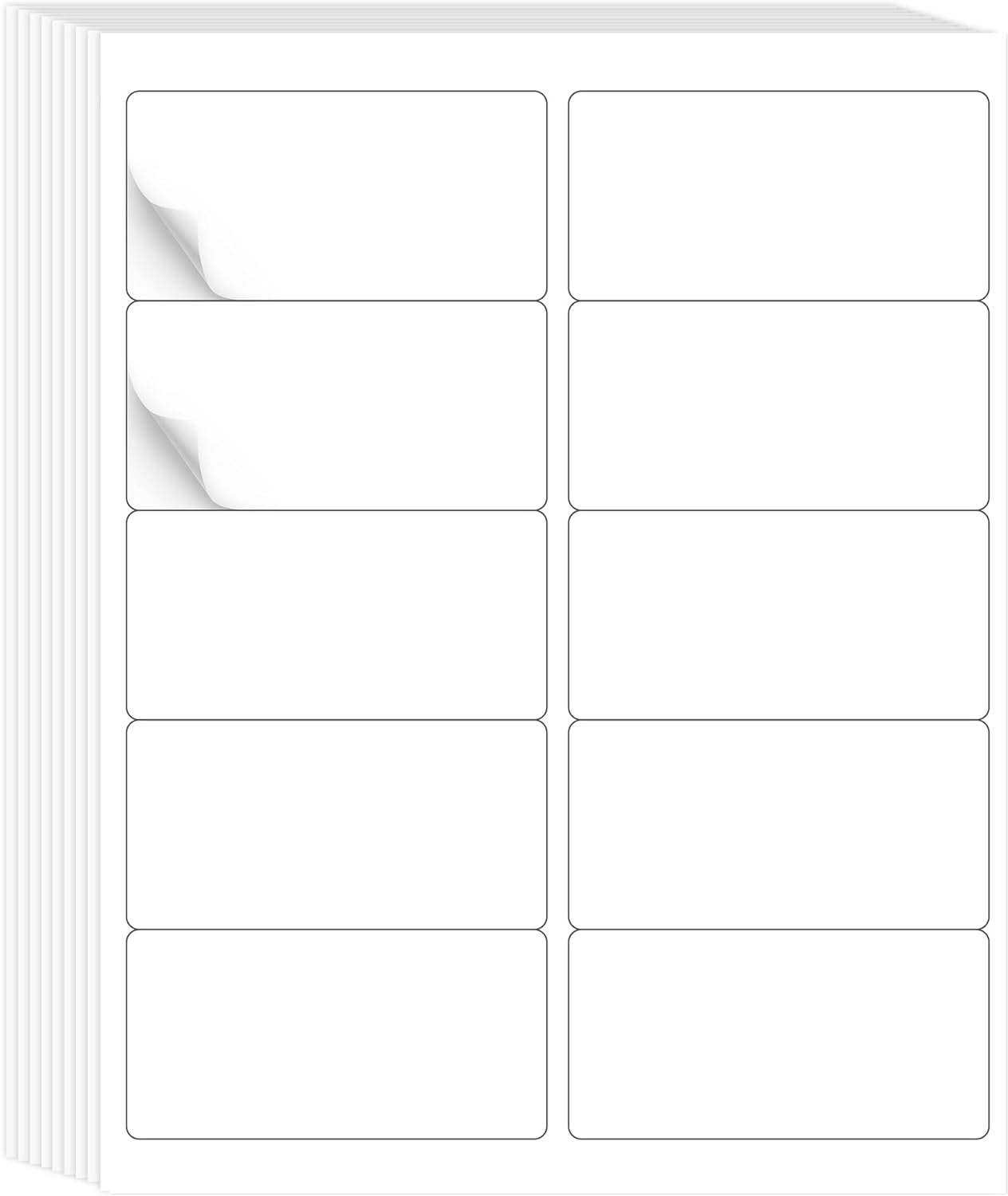 Printable White Mailing Labels - 300 Matte Stickers – GearMustHave