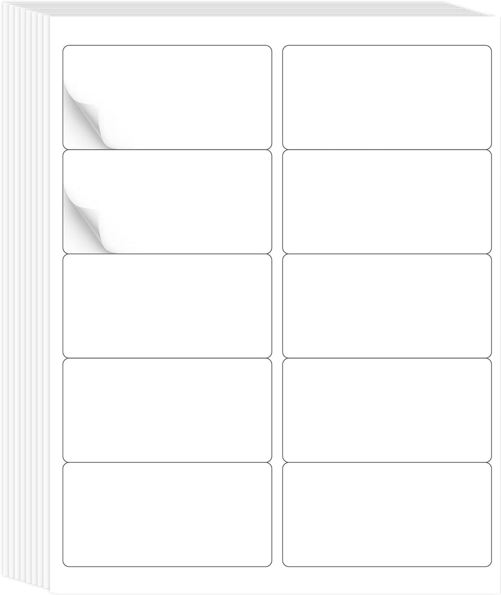Printable White Mailing Labels - 300 Matte Stickers – GearMustHave