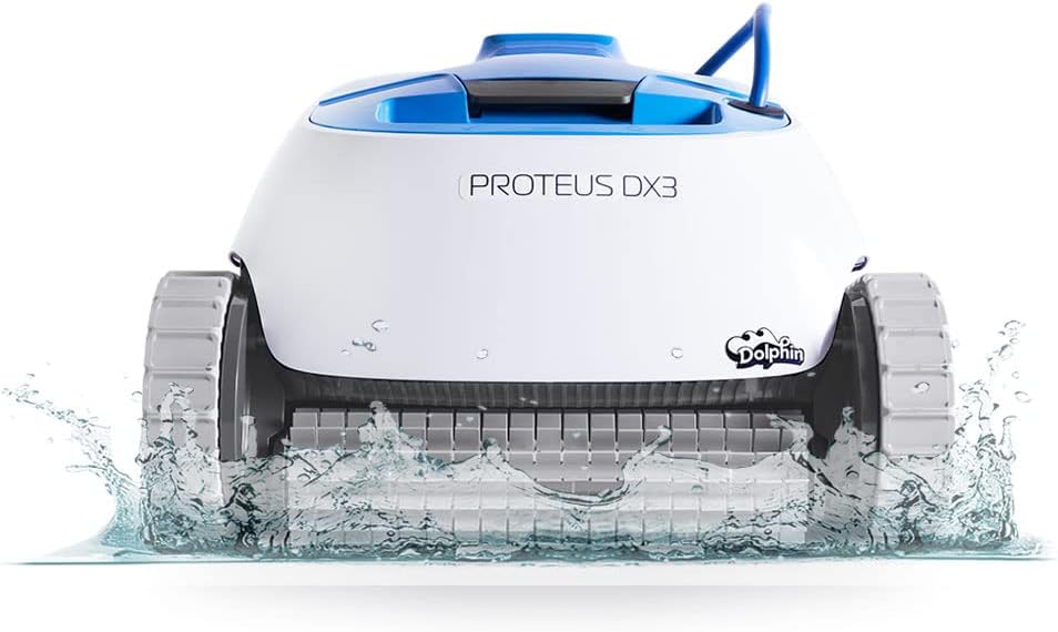 Dolphin Proteus DX3 Robotic Pool Cleaner | Wall Climber, Active Scrubb ...