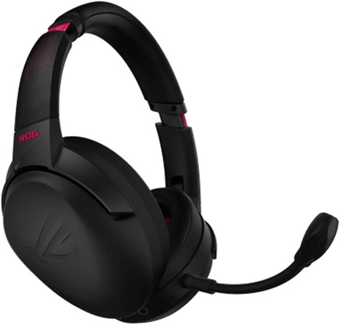 ASUS ROG Strix Go 2.4 Electro Punk Wireless Headphones - Immersive Gam ...