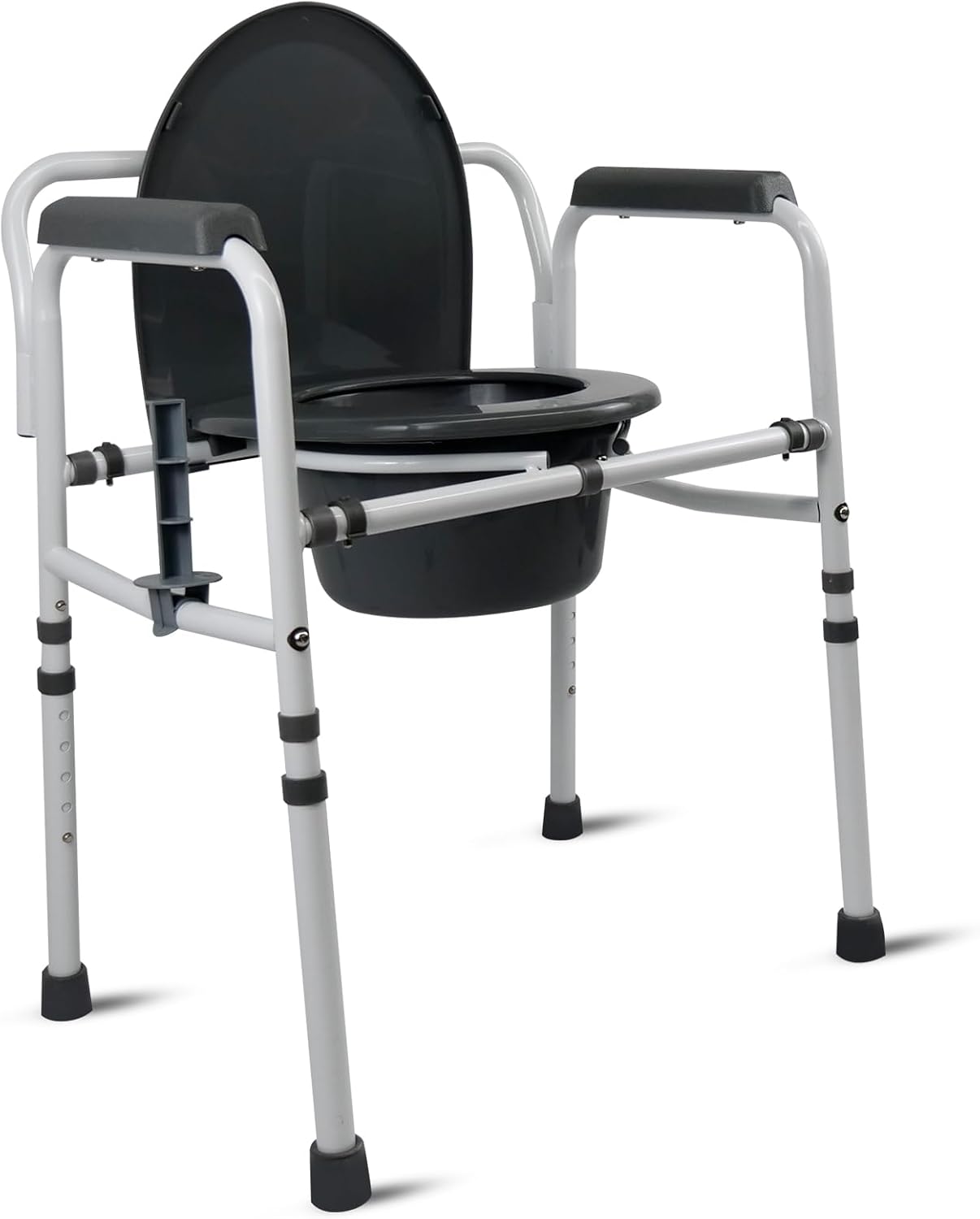 3-in-1 Adjustable Bedside Commode: Easy Cleaning & Sturdy Frame ...