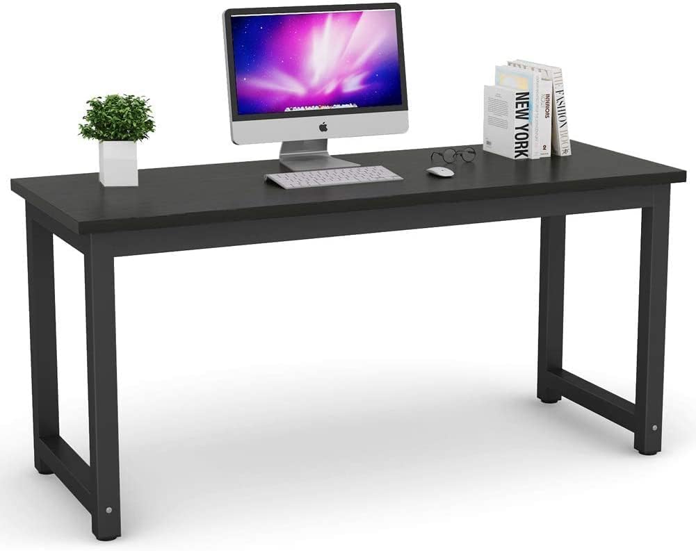 Tribesigns 63 Large Office Desk - Black Metal Frame – GearMustHave