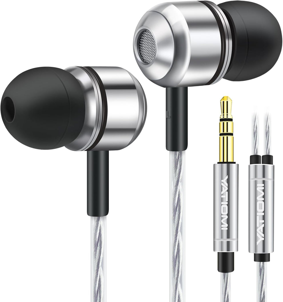 Pure Bass Wired Earbuds: Noise Isolating & Lightweight – GearMustHave