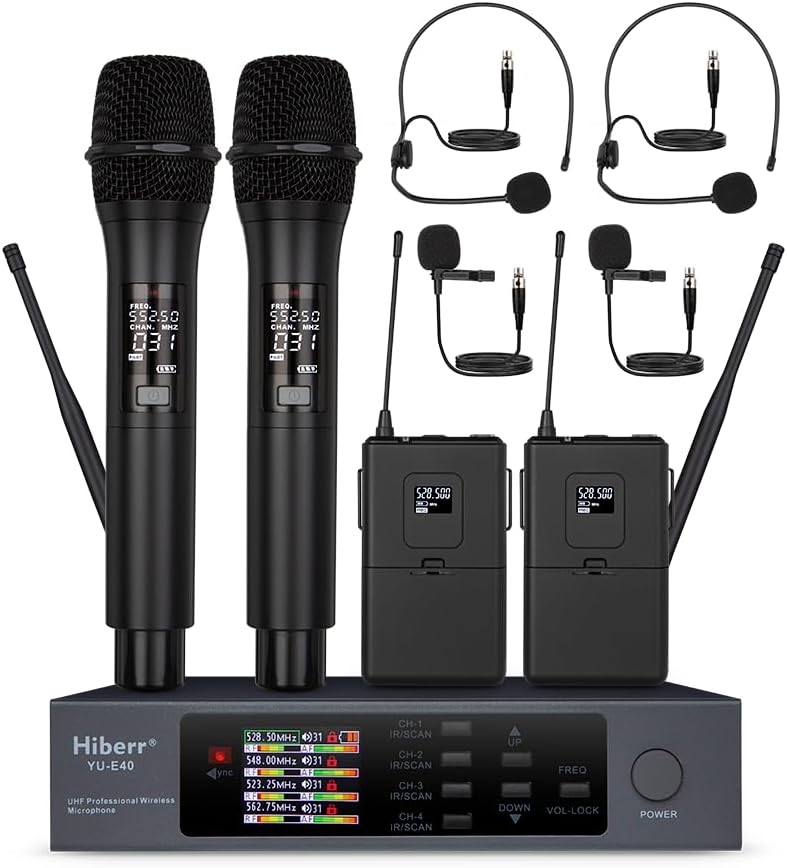 4-Channel UHF Wireless Mic - Clear Vocals Anywhere! – GearMustHave