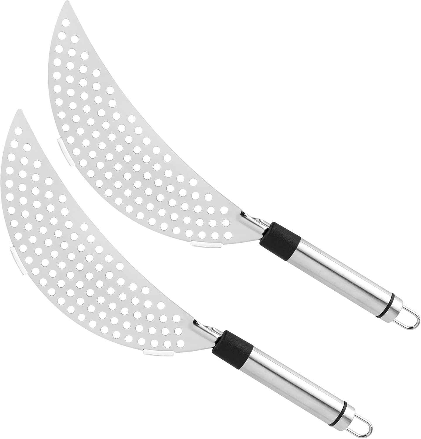 Stainless Steel Pot Strainer Duo - Easy Grease & Pasta Draining ...