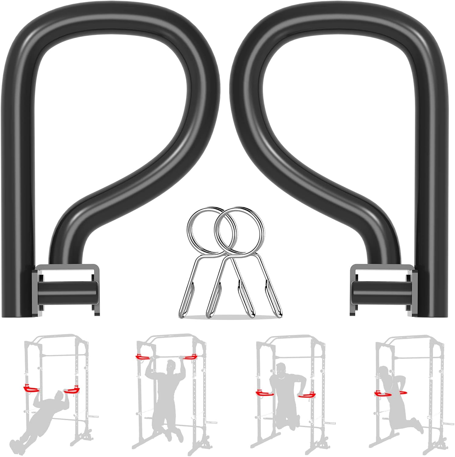 Balelinko Dip Bar Handles Set + Bonus Collars – GearMustHave