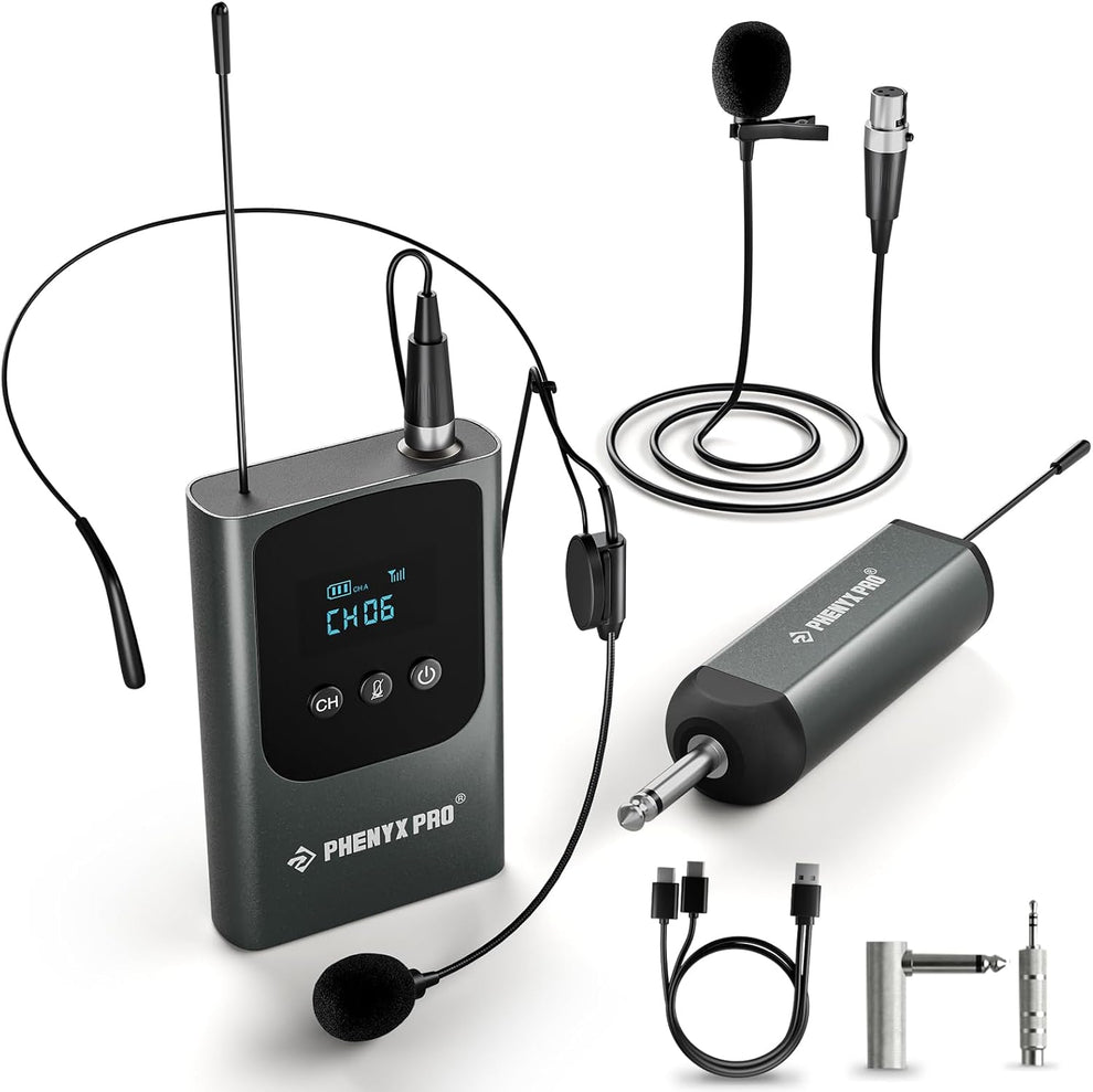 Phenyx Pro Wireless Mic System: Crisp Sound, Zero Interference ...