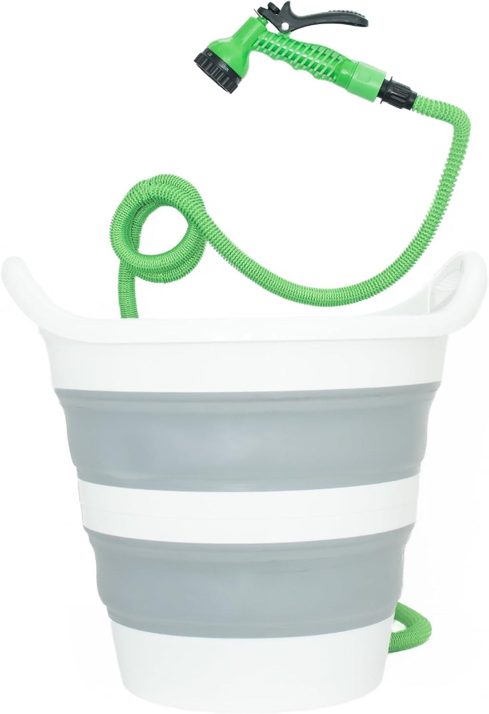 Avama Collapsible Bucket with Electric Pump - Portable Camping Shower ...