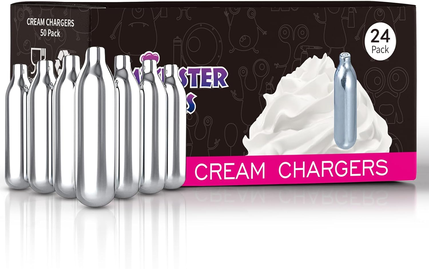 Instant Whipped Cream: 24 Pack Chargers – GearMustHave