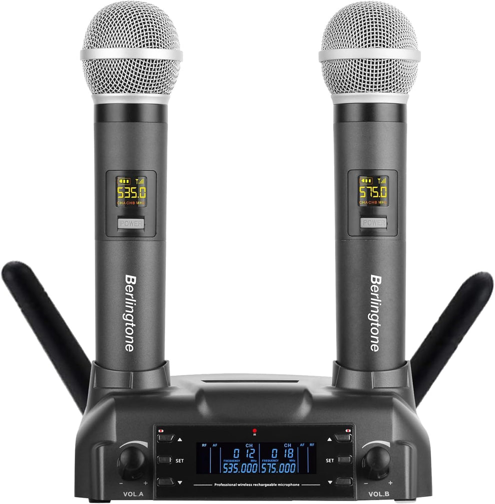 Wireless UHF Microphone System with 200 Channels – GearMustHave