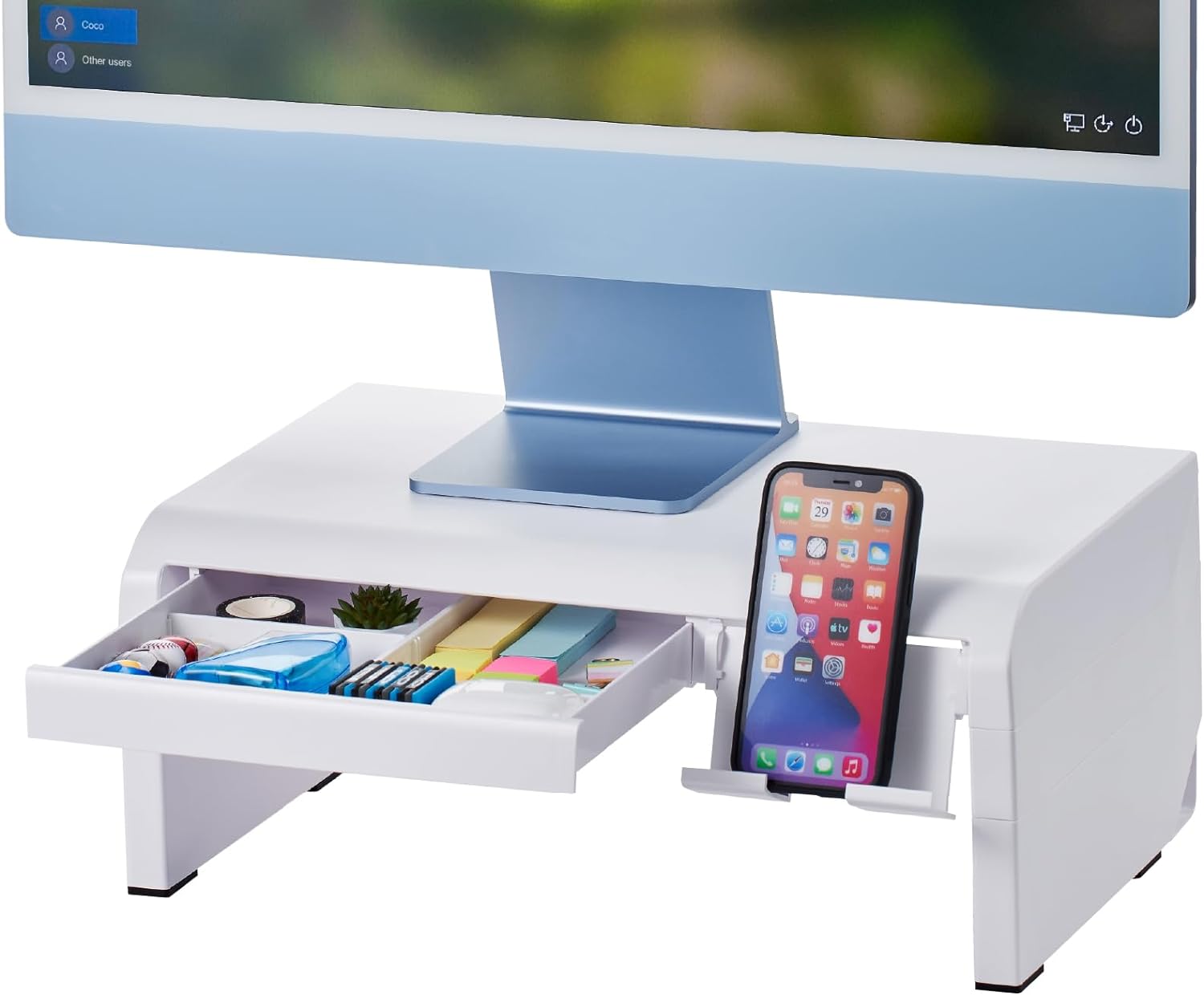 Bostitch Adjustable Monitor Riser - Ergonomic, Organized Workspace ...