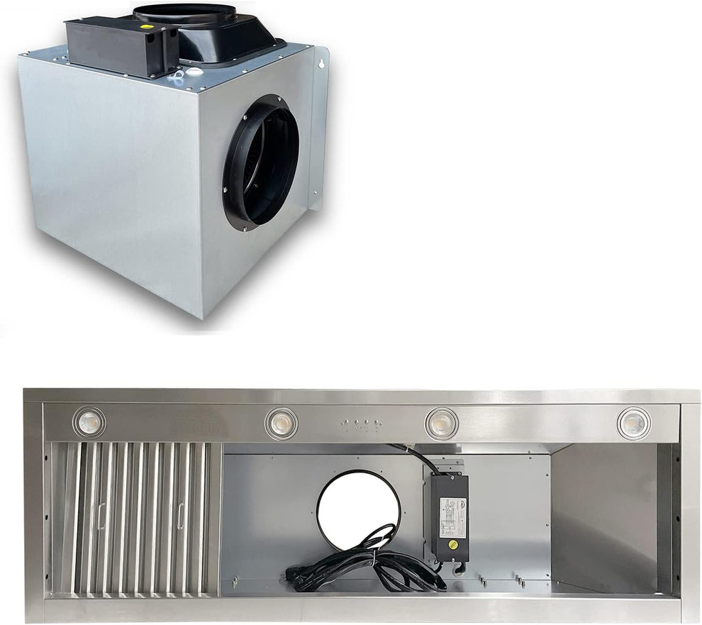 SINDA 54 Inch Remote Blower Range Hood: Powerful 1260 CFM Ventilation ...