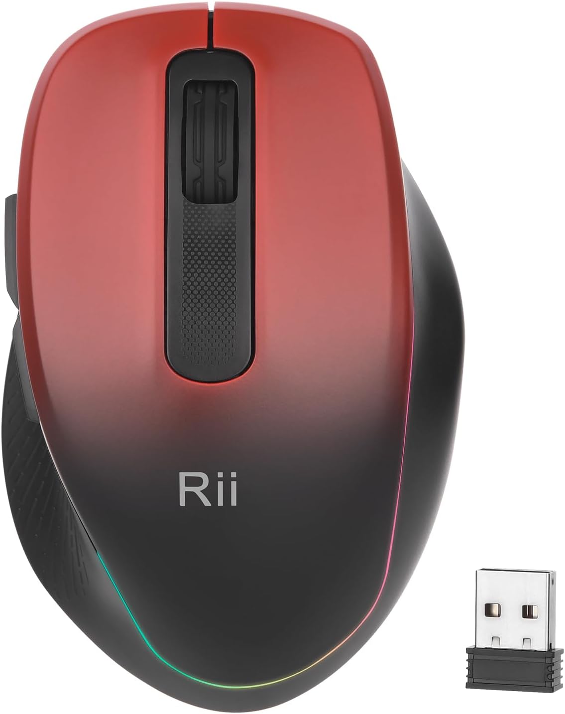 Rii Rechargeable Wireless Mouse - 1600 DPI Silent Ergonomic Design ...
