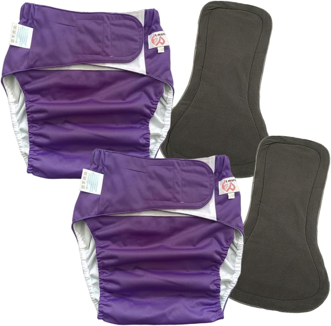 Washable Reusable Adult Diapers x2 Pack - Incontinence Protection ...