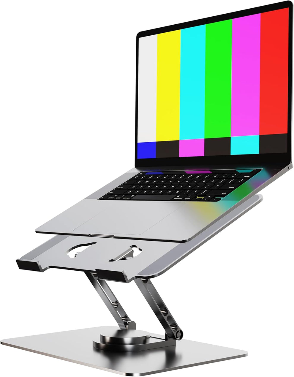 Elestoria Adjustable Laptop Stand: Ergo Design, 360 Rotating Base, Hea ...