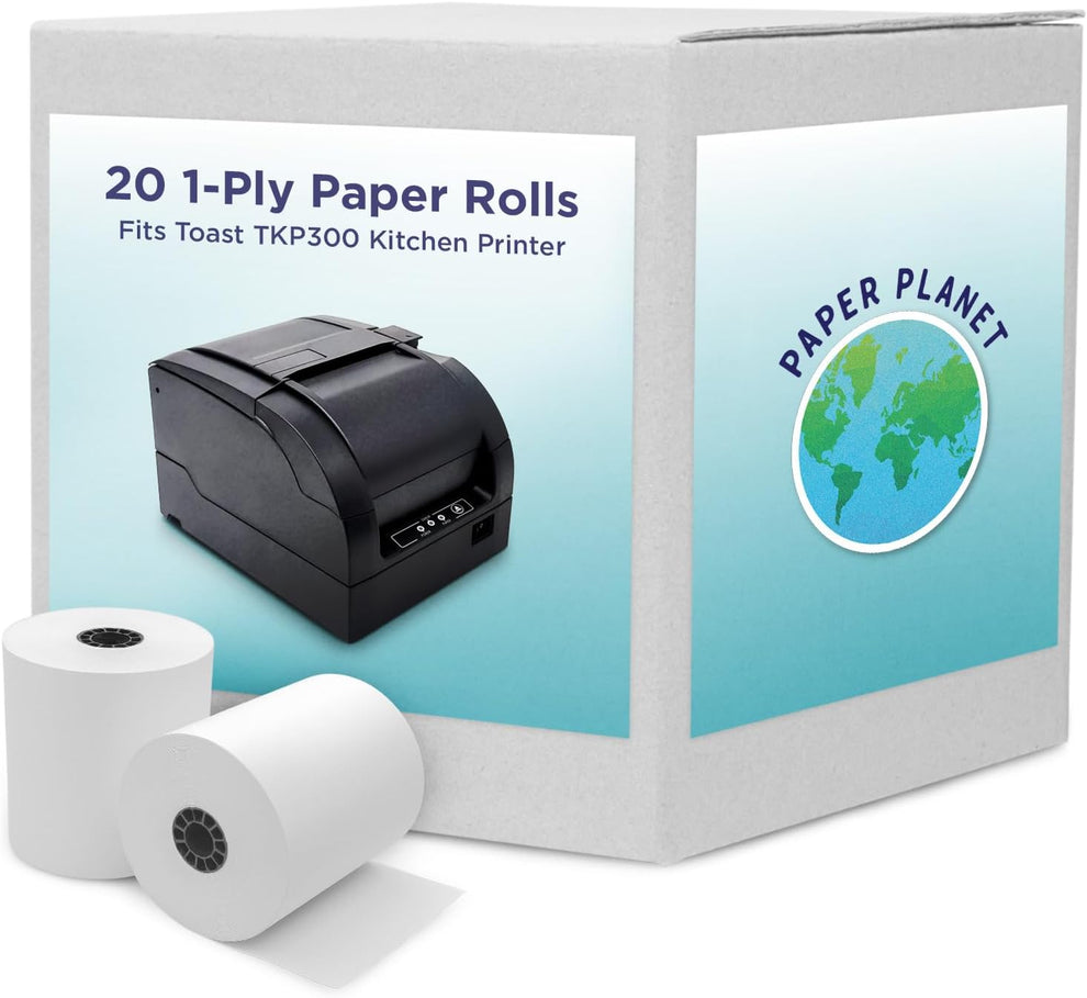 TKP300 Kitchen Printer Paper | Smooth 1-Ply Bond | 20 Rolls – GearMustHave