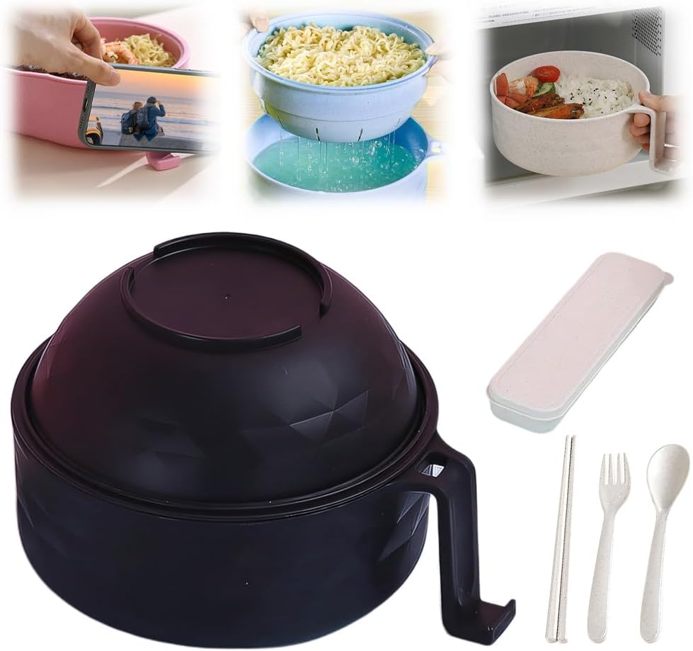 Portable Ramen Bowl Set with Utensils - Upgrade 2025 Design – GearMustHave