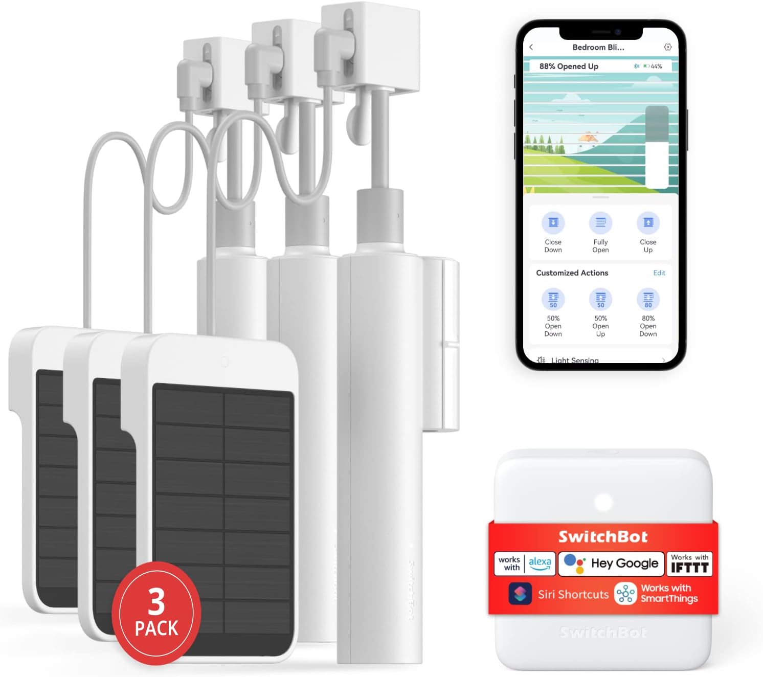 Smart Electric Blinds Kit - Solar Powered, WiFi Remote – GearMustHave