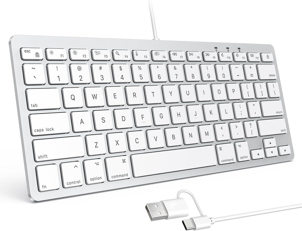 OMOTON Mac Wired Keyboard: Comfort & Stability – GearMustHave