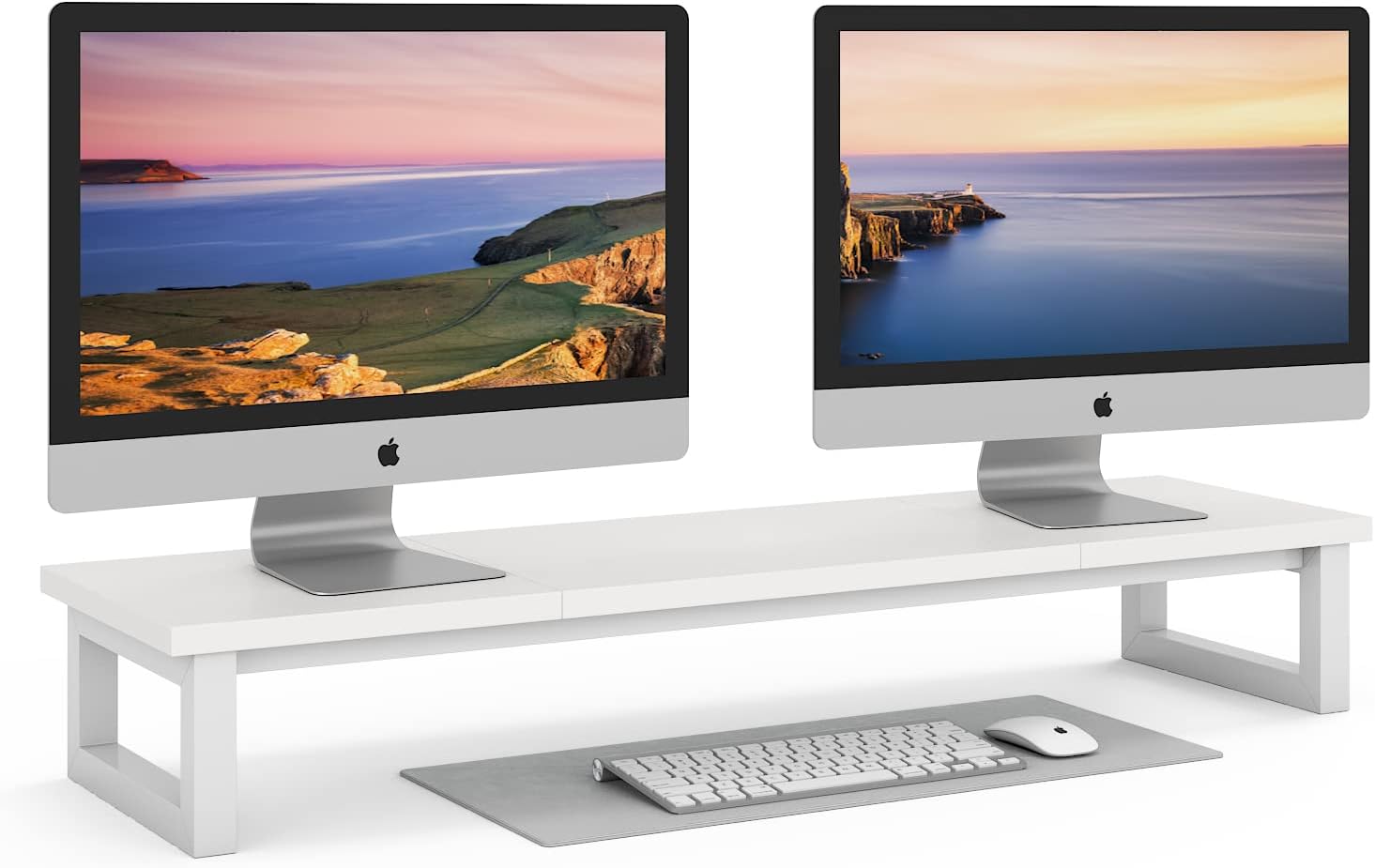 Spacious Dual Monitor Riser by YAOHUOO – GearMustHave