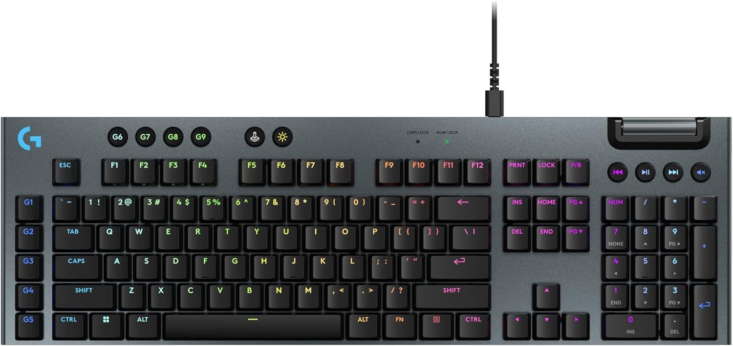 Logitech G915X: Ultra-Slim Mech Keyboard, RGB, GL Red Switches ...