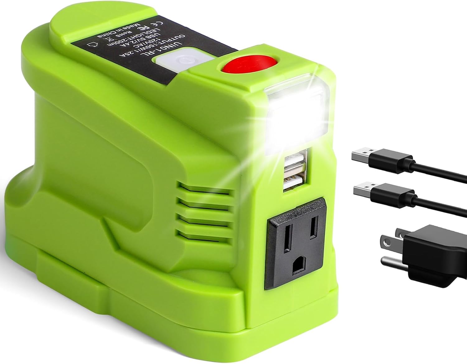 Ultimate Portable Power: 150W Ryobi 18V Inverter w/ USB Ports ...