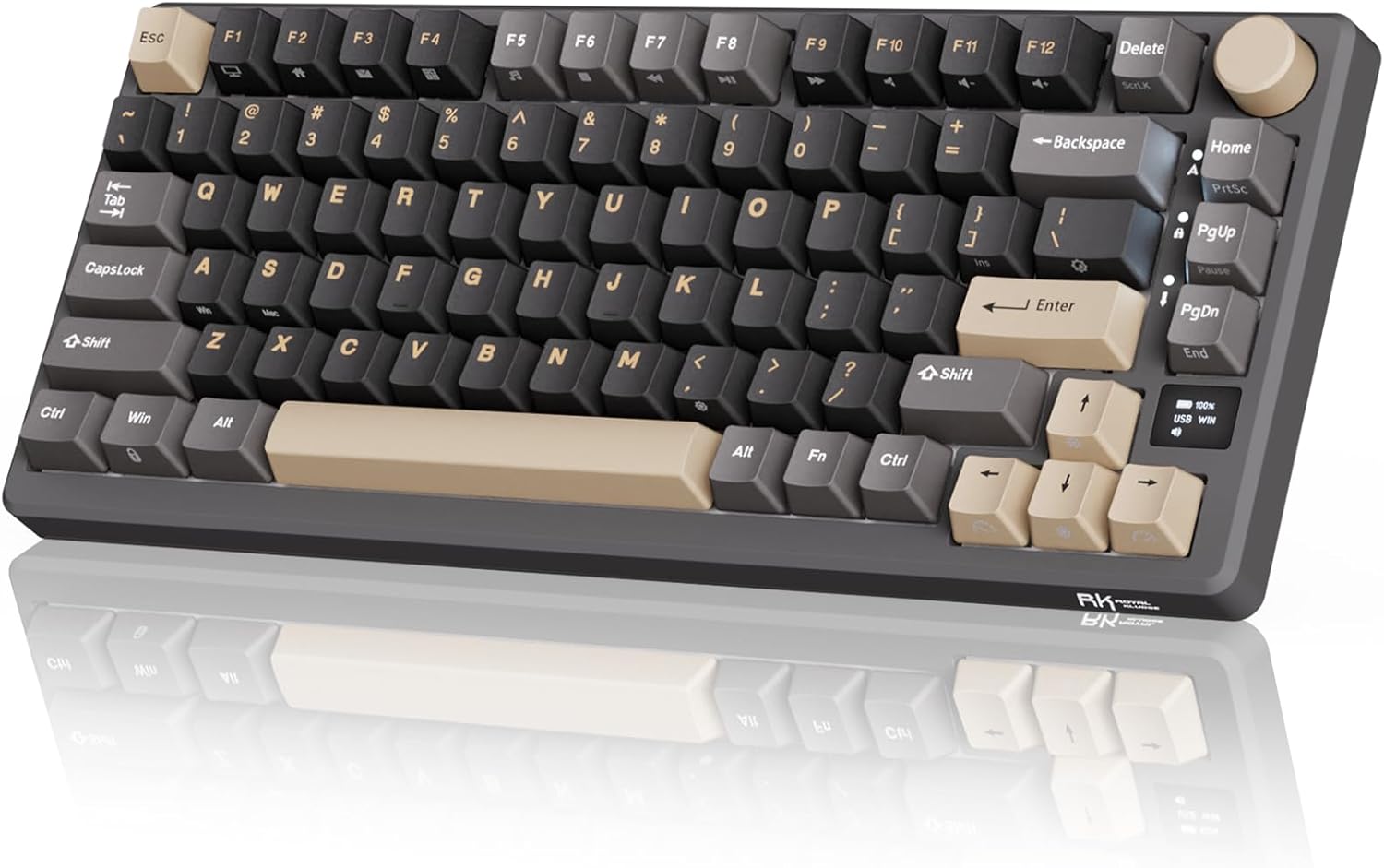 RK Royal Kludge M75 Gaming Keyboard: Viridian Switch – GearMustHave