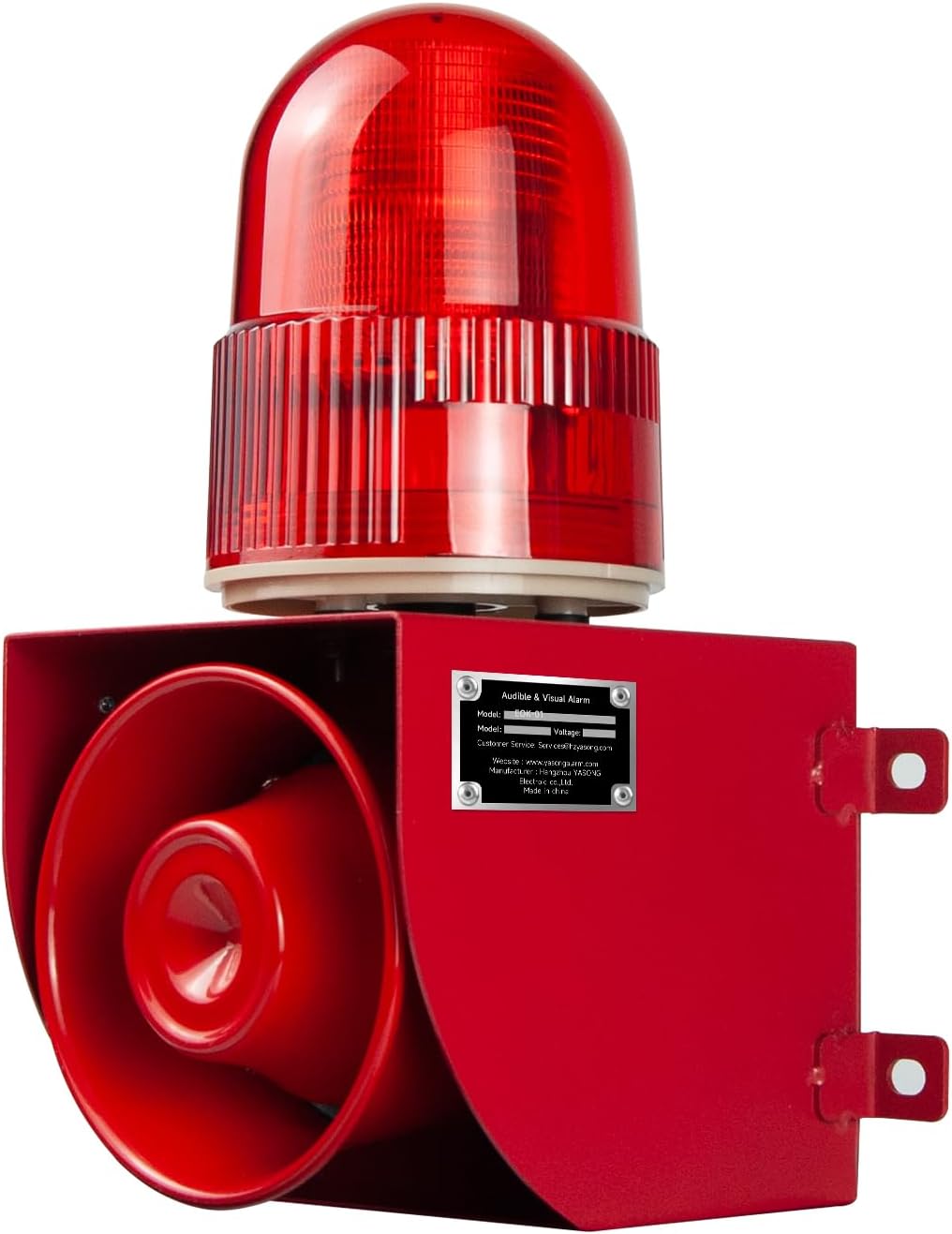 Industrial Grade Waterproof Alarm Siren - 120dB Strobe Light - EOKHEOY ...
