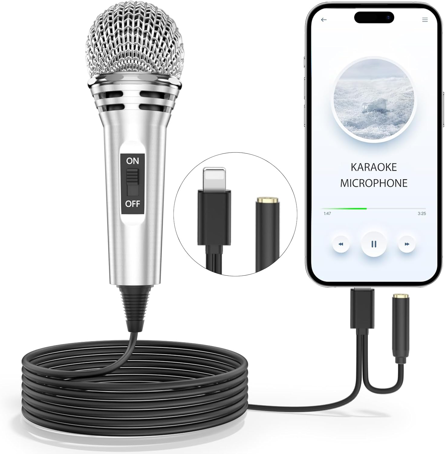 Pocket-Sized Mini Microphone for iPhone/iPad - Crystal Clear Sound Any ...