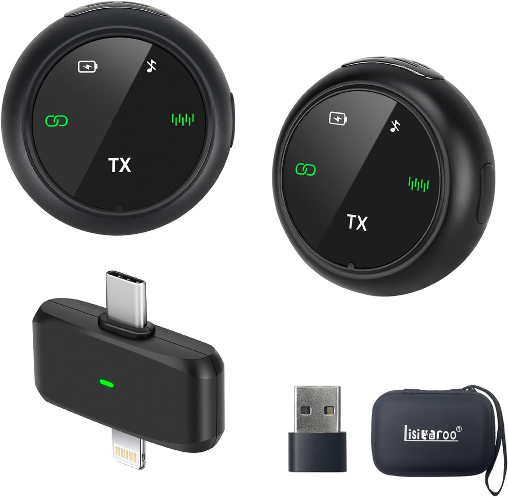 Wireless Magnetic Mic, Noise Cancellation, 16hr Battery - Lisiearoo ...