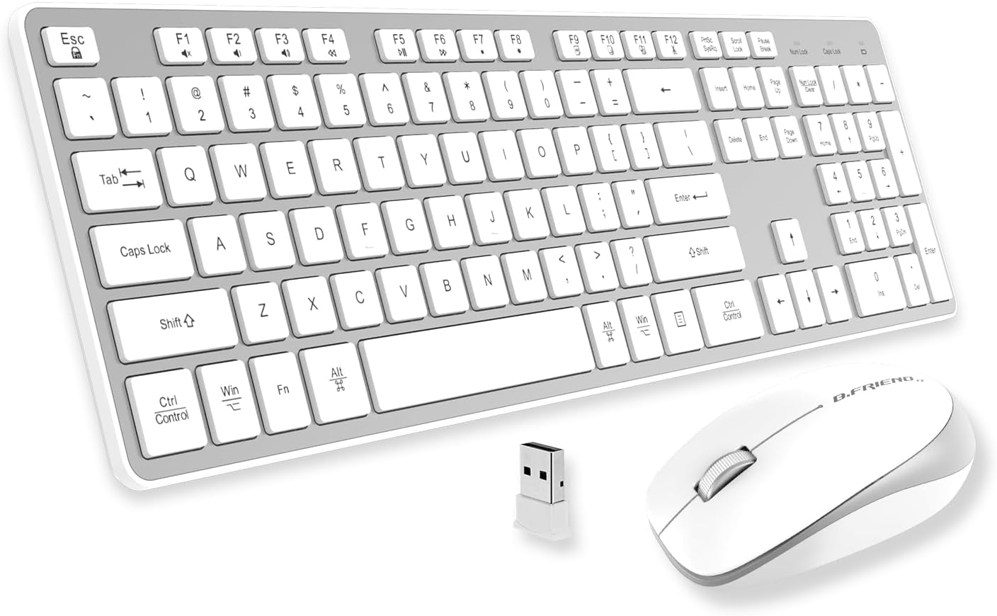 Silent and Sleek Wireless Keyboard Set – GearMustHave